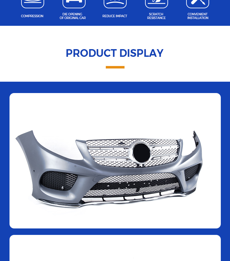 2015-2018 Mercedes Benz GLE Class Front Bumper - Shunyang Vehicle